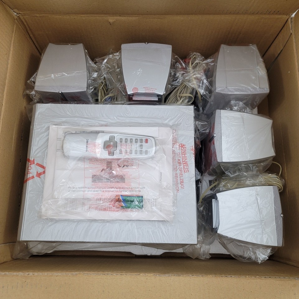 Curtis HTIB1000 5.1 CH Home Theatre System 5 Speakers & 1 Subwoofer New ...