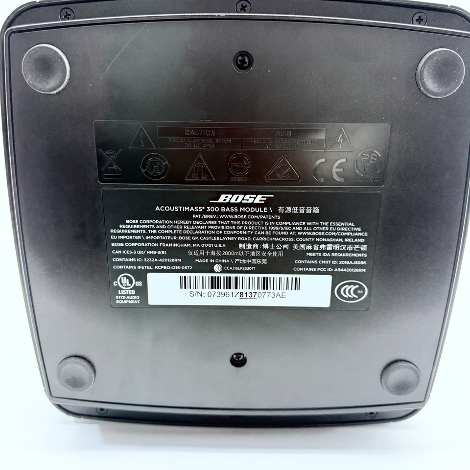 Bose Acoustimass 300 Bass Module Subwoofer | Black | Excellent | GRADE ...