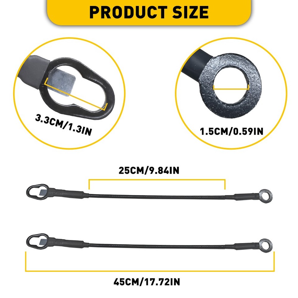 NEW Rear Tailgate Cables Straps Set 2 for 1987-2011 Dodge Dodge Dakota ...