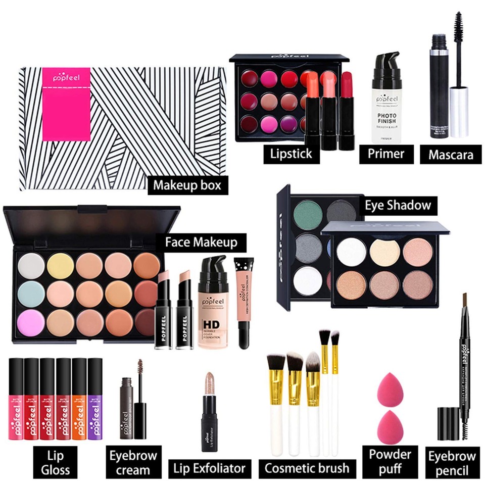 Professional Makeup Set,29Pcs Cosmetic Make-up Starter Kit With Gift ...