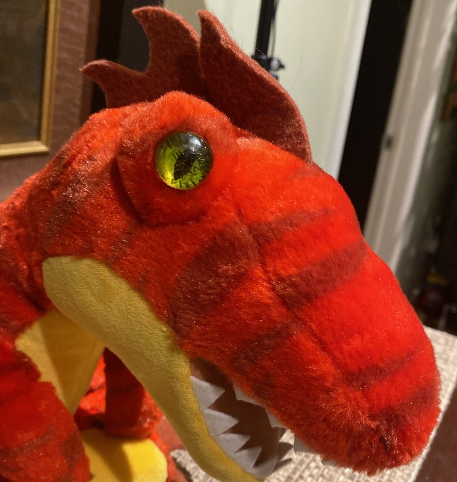 Build A Bear Red Raptor Dinosaur Plush 19” Stuffed Animal BABW | eBay