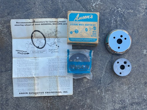 🔥 Ansen Vintage 60's 70's NOS Steering Wheel Adapter Kit For GM Cars ...