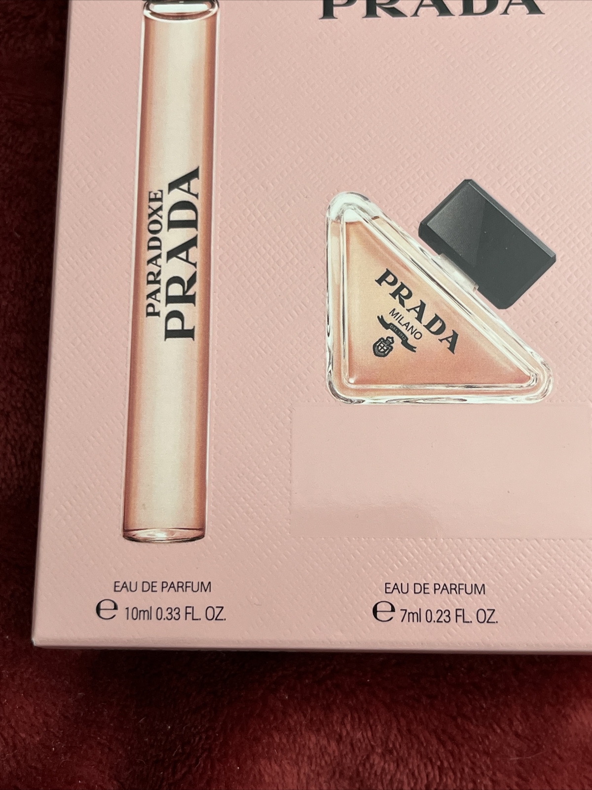 PRADA PARADOXE & PRADA MILANO EAU DE PARFUM 0.33 OZ VAPORISATEUR & 0.23 ...