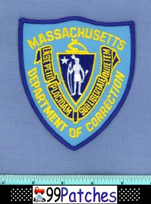 MASSACHUSETTS DOC DEPARTMENT OF CORRECTIONS State Police Patch PRISON ...