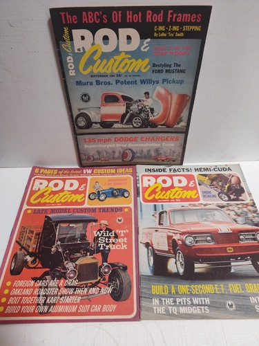 Rod & Custom Magazine lot of 7 issues Vintage 1960s | eBay