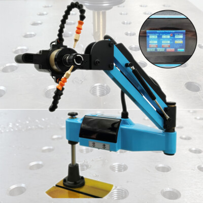 M3-M16（8pcs collet）Vertical Electric Power Tapping Machine 156rpm 220V ...