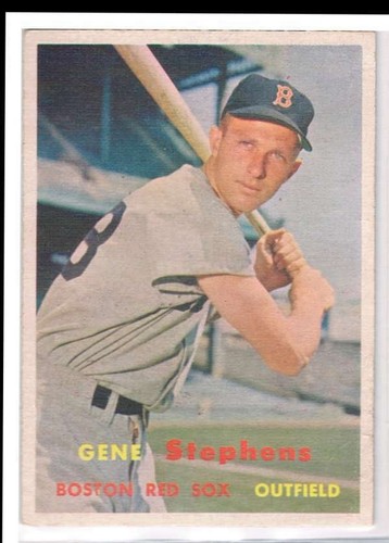 1957 Topps #217 Gene Stephens Boston Red Sox | eBay