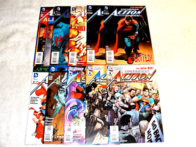 Action Comics (New 52) #'s: 3,4,6,7,17,29,30,36,43 (2010's), 10 Issues ...