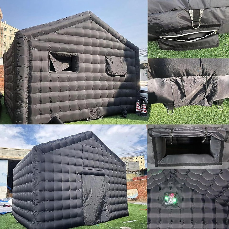 NEW Large Inflatable Portable Air Cube Tent Square Event Room Marquee ...