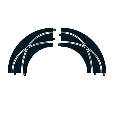 Scalextric Sport Track Radius 2 Curve Crossover 90° x2 C8203 | eBay