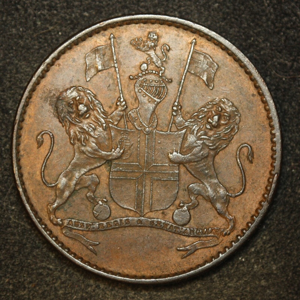 AU 1821 St. Helena & Ascension 1/2 Half Penny Coin - KM# A4 | eBay