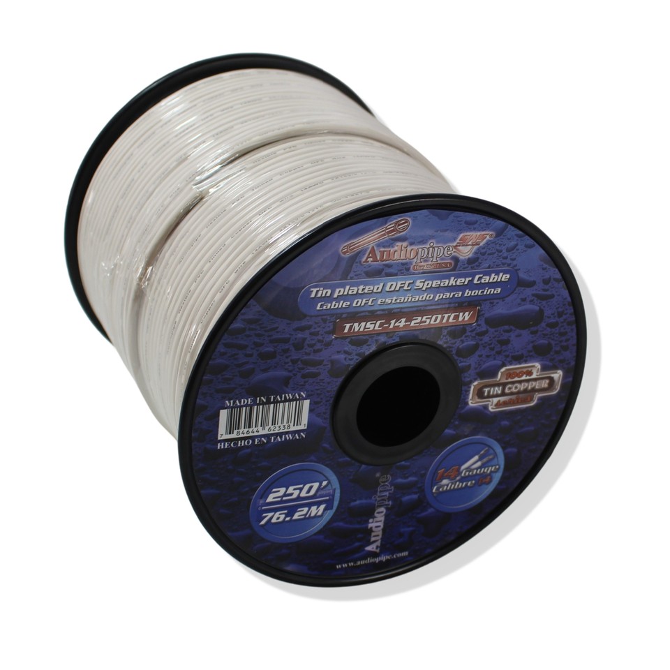 Audiopipe 14 GA Stranded OFC Tinned Copper Marine Power/Ground Wire ...