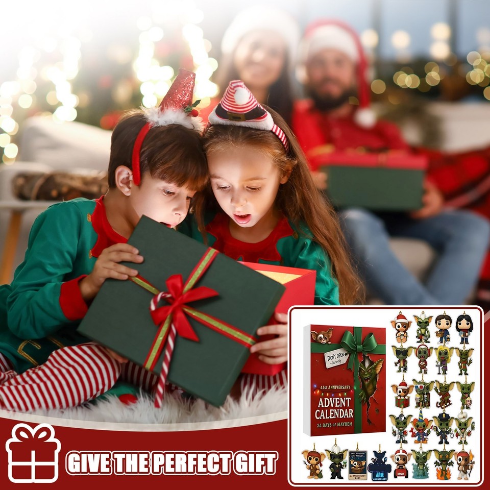 2025 Gremlins Advent Calendar-24 Acrylic Ornaments 2D Flat Christmas ...