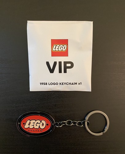 LEGO VIP: 1958 Retro Logo Spinning Keychain (5007092) Brand New/ Hard ...