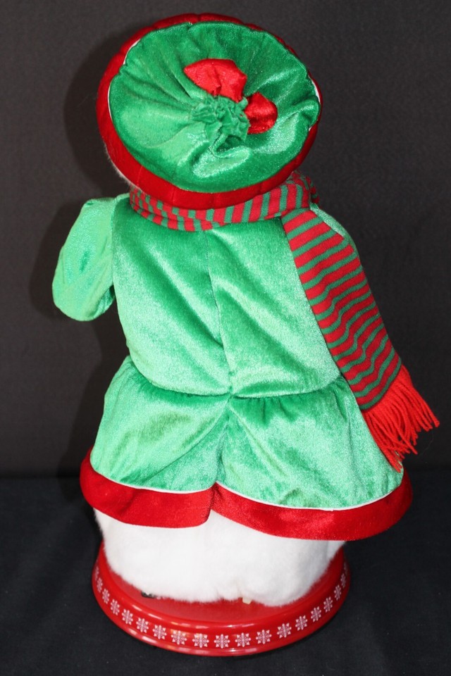 Gemmy Animated Dancing Ms. Snowflake Snow Woman Singing Santa Baby 18 ...