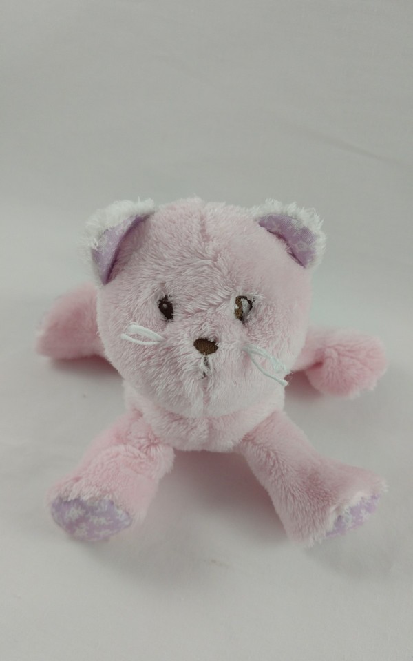 Amy Coe Pink Purple Kitty Cat 7" Baby Plush Limited Edition Flowers ...