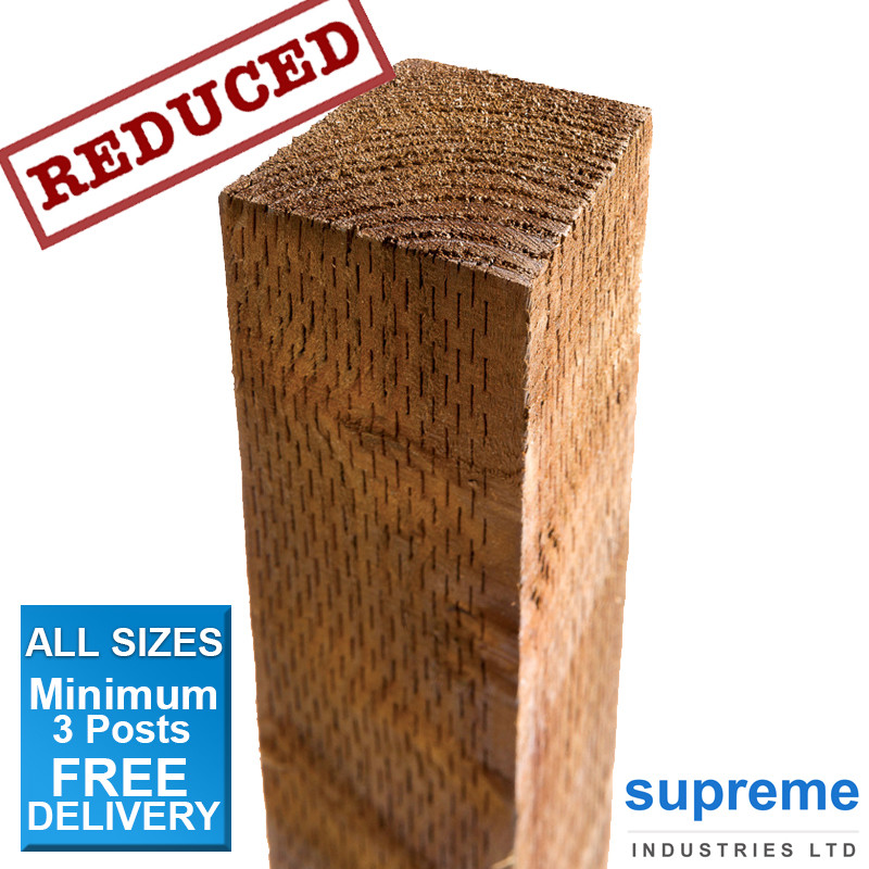 FENCE POSTS TREATED - 3x3 & 4x4 / 1.8m 2.4m 3.0m / FREE DELIVERY | eBay