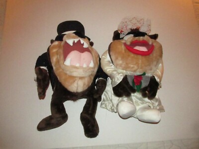 Vintage Looney Tunes Tasmanian Devil Taz Wedding Bride & Groom Large ...