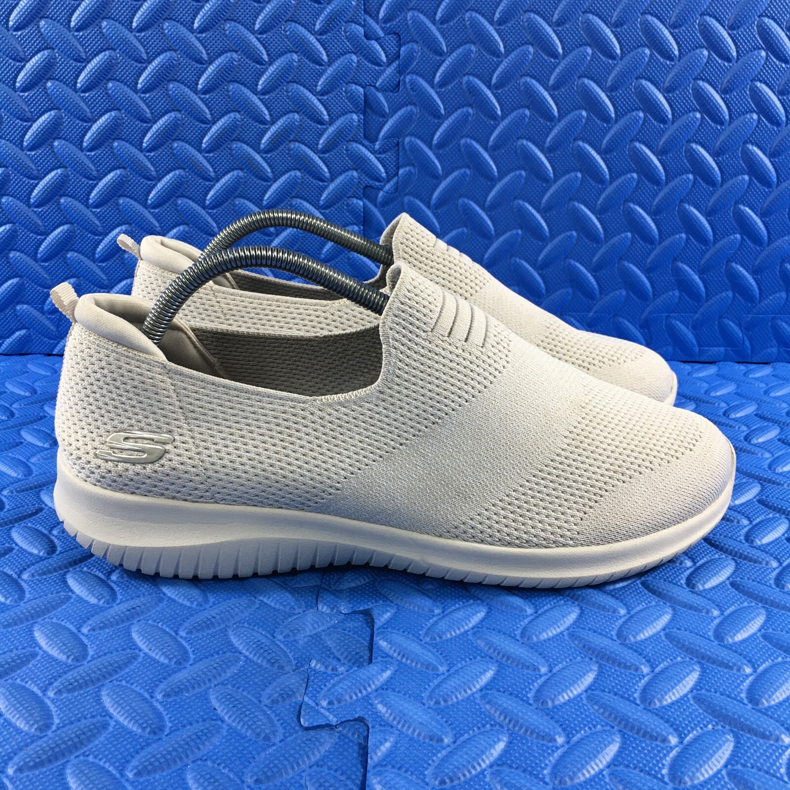 Skecher Joy Sensational Womens Shoes Size 11 Cream Day Slip On Walking ...