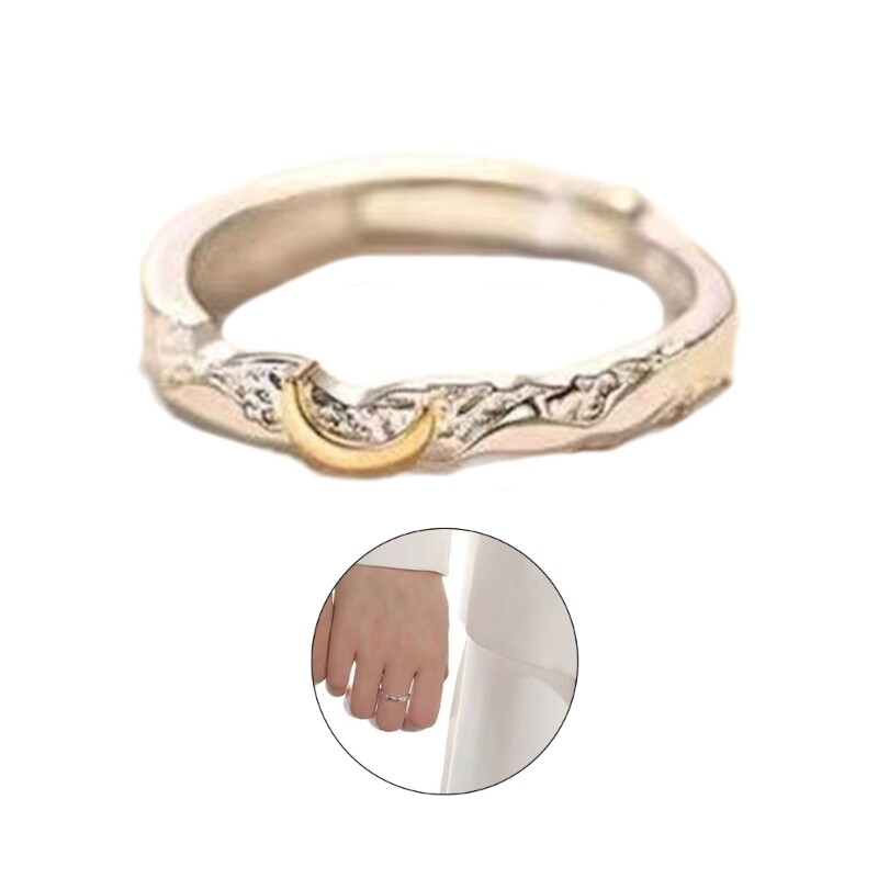 1/2Pcs Adjustable Open Rings Matching Couple Rings Stackable Friendship ...