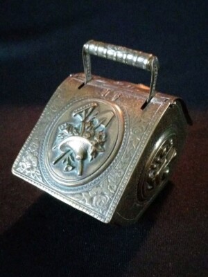 Avery Needle Case GARDENER'S BASKET / COAL SCUTTLE figural *RARE* 1877 ...