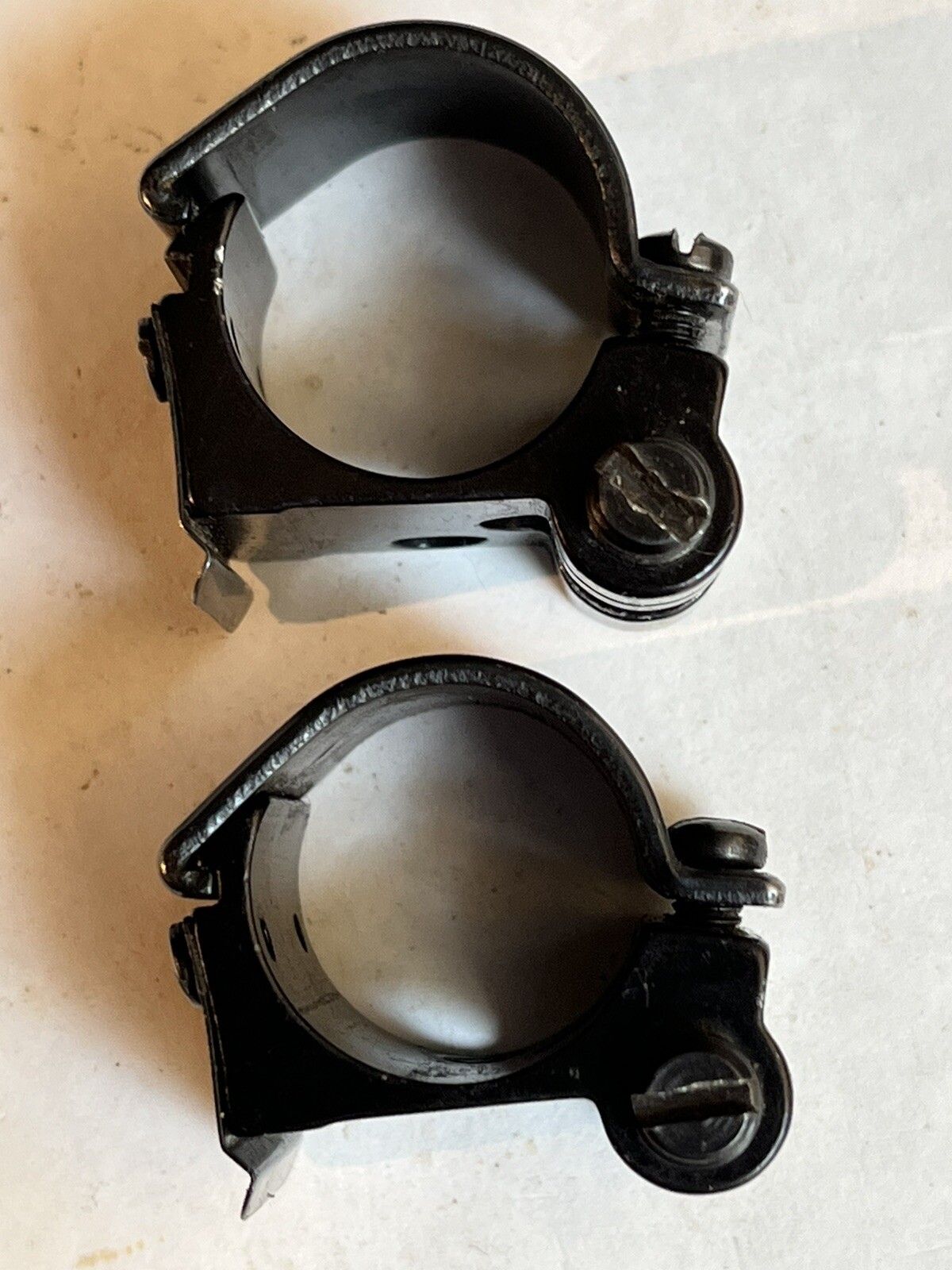 Vintage Weaver 3/4” pivot scope mount rings, low, black | eBay