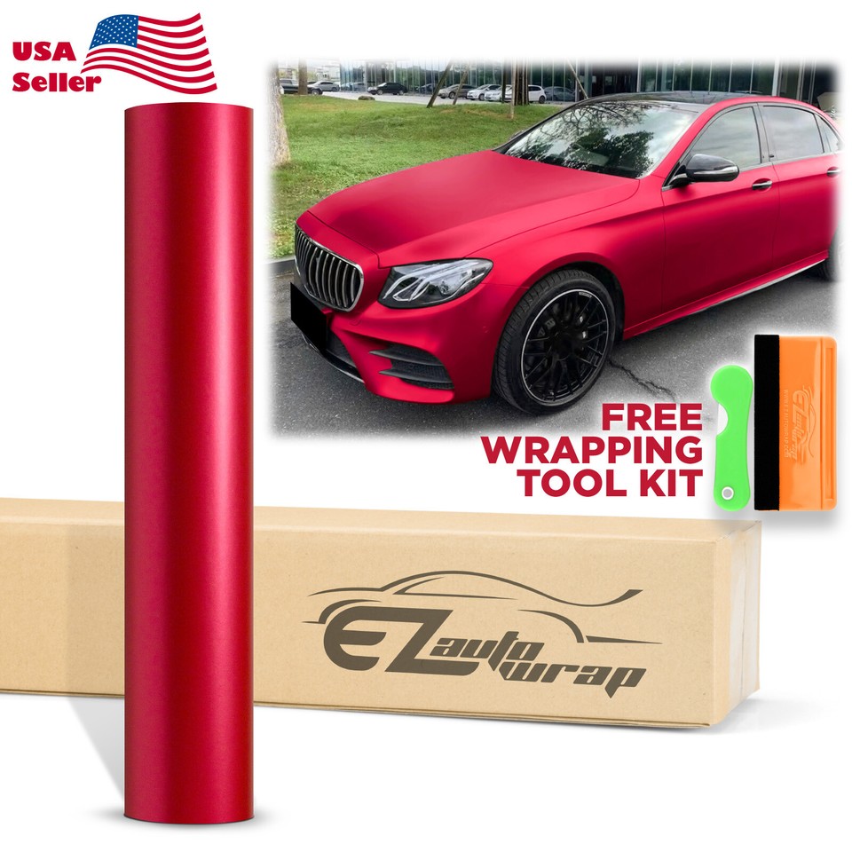 Premium Satin Chrome Matte Metallic Vinyl Wrap Sticker Sheet Film ...