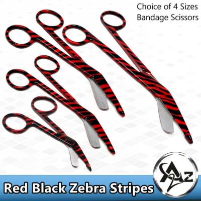 Bandage Lister Scissors for Veterinary & Medical Interns Red Black ...