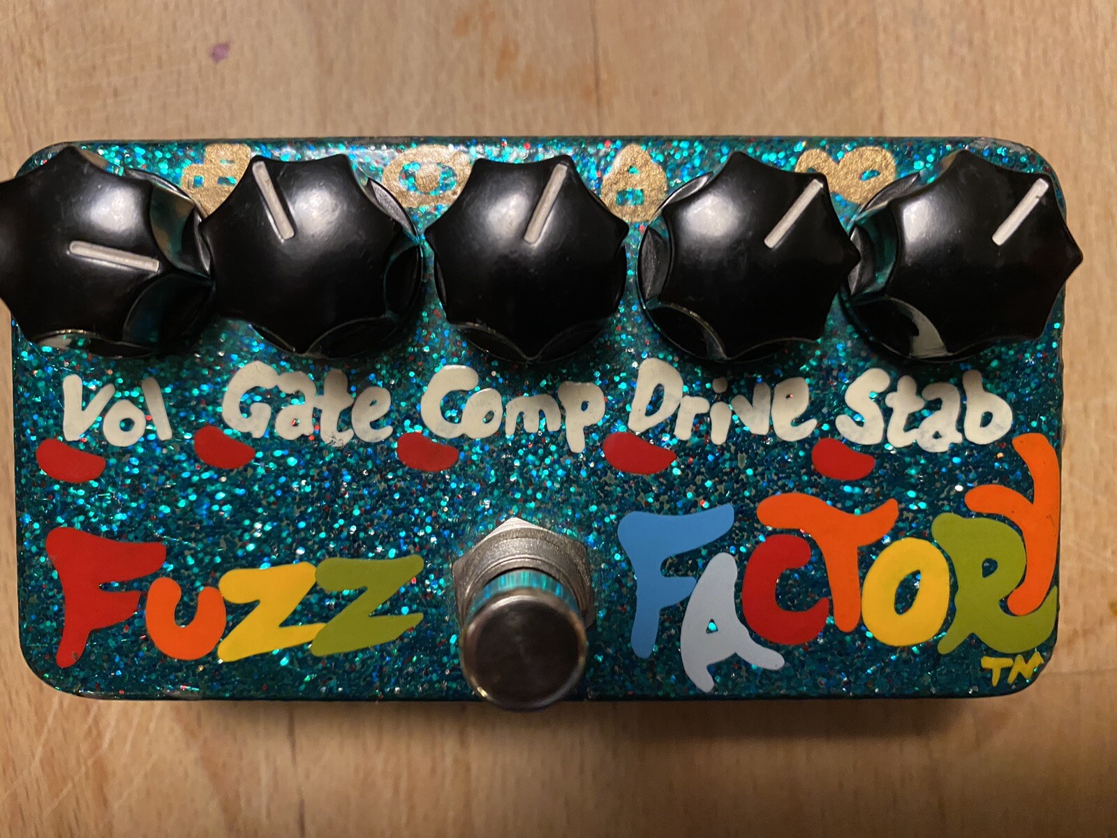 Zvex Fuzz Factory (2000) hand painted 1 of 15 blue/green sparkle | eBay