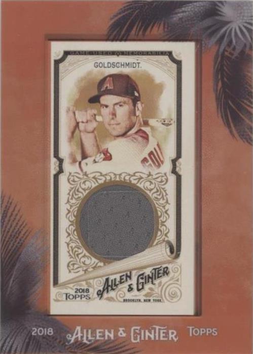 2018 Topps Allen & Ginter - Mini Framed Relics Paul Goldschmidt #MFR-PG ...