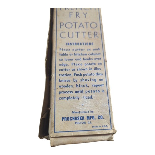 Vintage Jiffy French Fry Potato Cutter in Original Box Kitchen Gadget ...