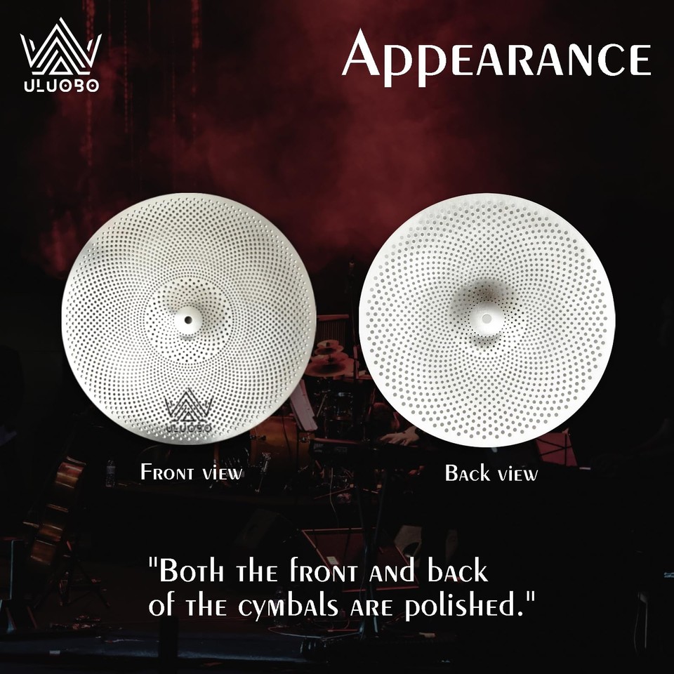 6/8/10 inch Splash Cymbal Set, Low Volume Quiet Small Cymbal Pack 3 ...