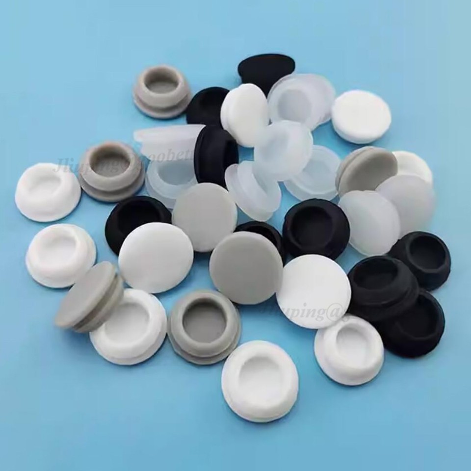 Snap-On Hole Plugs Silicone Rubber Blanking Seal Bungs Pipe Tube 2.5mm ...