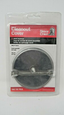 Sioux Chief Clean Out Cover - 4" Stainless | eBay