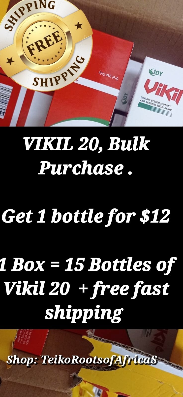 Vikil 20 (15 BOTTLES in a box) | eBay