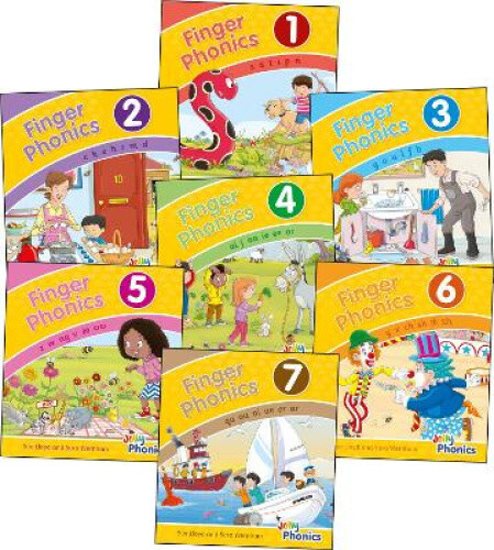 Finger Phonics Books 1-7: in Precursive Letters (British English ...