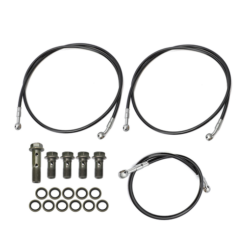 Steel Braided Front & Rear Brake Lines For Yamaha Banshee 350 YFZ350 ...