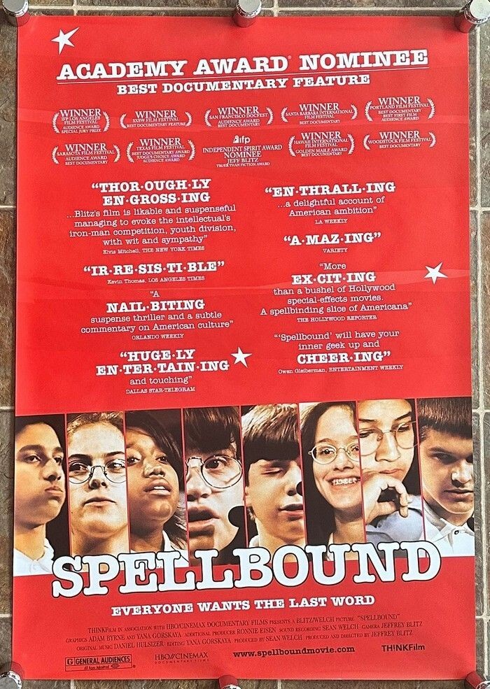 SPELLBOUND - 2002 - Original S/S 27x40 Movie Poster - Spelling Bee ...