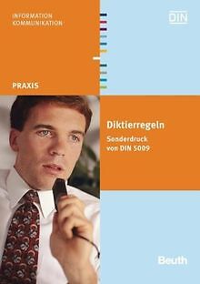 DIN Diktierregeln. Sonderdruck von DIN 5009. Lernm... | Buch | Zustand ...