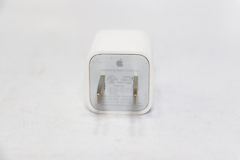 Apple 5v USB Wall Charger Cube Power Adapter for iPhone Glossy White ...