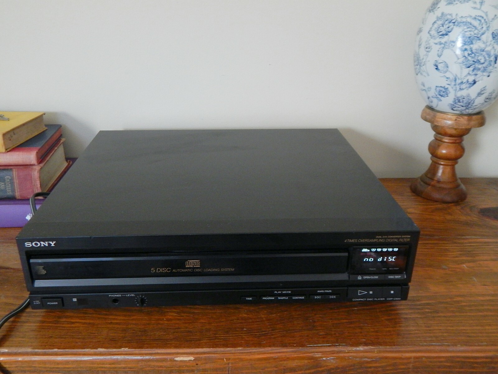 Sony CDP-C500 Compact Disc Player 5-Disc CD Changer Player | eBay