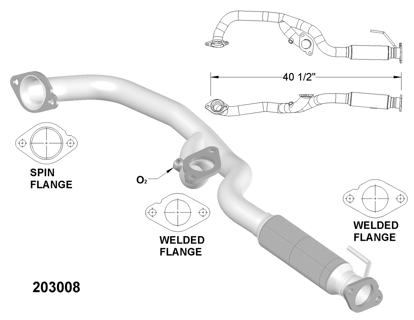Exhaust and Tail Pipes for 2008 Ford Escape 3.0L V6 GAS DOHC | eBay