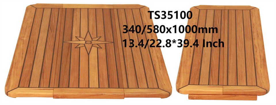 Boat Sliding Teak Table Top 580/340x600,580/340x800,580/340x1000mm ...