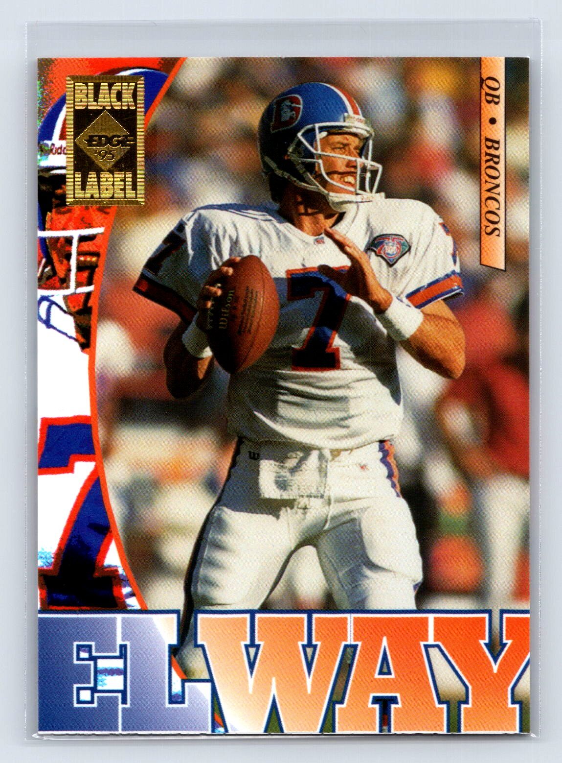 1995 Collector's Edge Football John Elway #59 Black Label | eBay