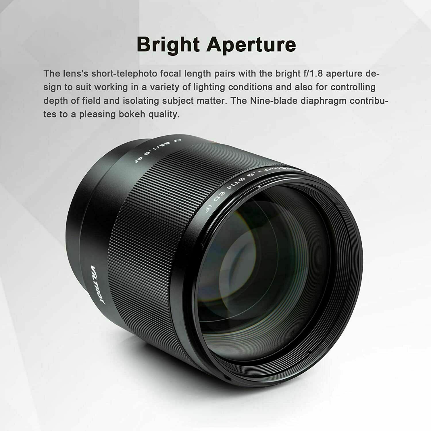 Viltrox 85mm F1.8 RF Full Frame Lens For Canon RF mount Cameras Auto ...