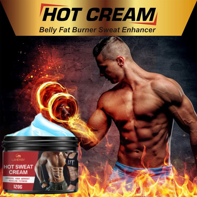 Hot Sweat Cream, Belly Fat Burning Cream Gel Weight Loss Cream Workout ...