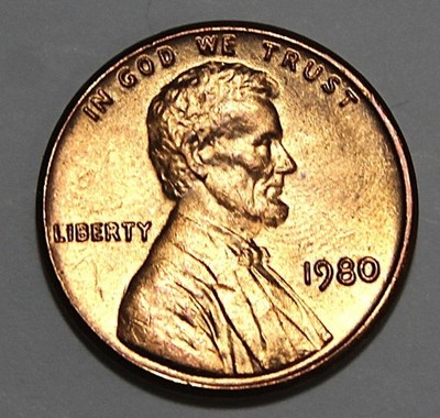 !980 Lincoln Memorial Uncirculated Red Cent No Mint Mark 3.11grams | eBay