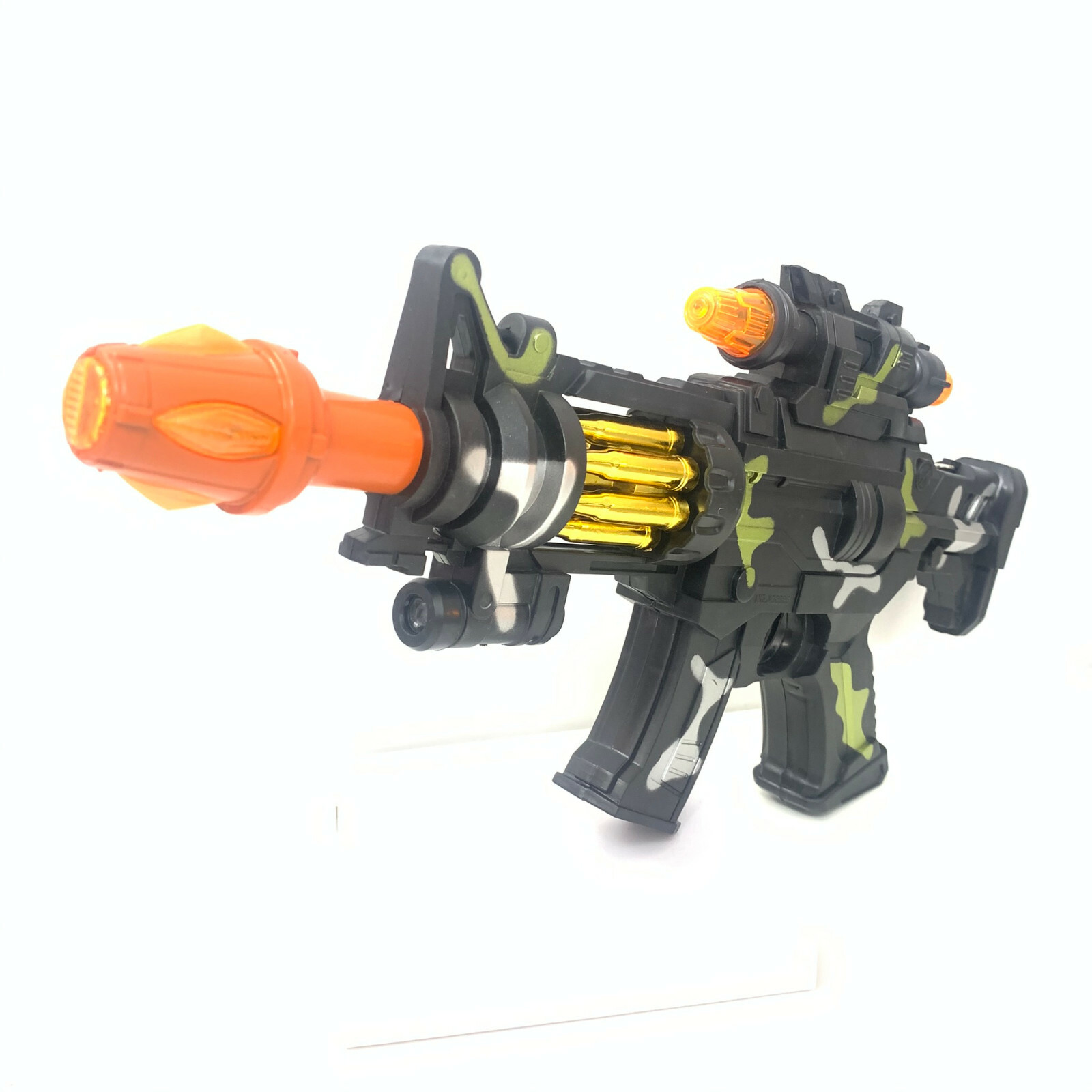 Light Up Combat Machine Gun Toy, Battery Operated with Military Sound ...