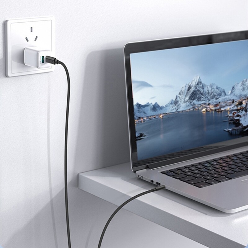 9V 12V 15V 20V USB TypeC Power Cable 5.5x2.5mm Charging Connectors for ...