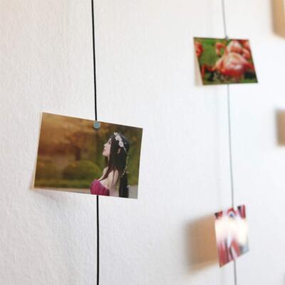 Magnet Wall Hanging Photo Display Wire With 10pcs Magnets Vertical ...